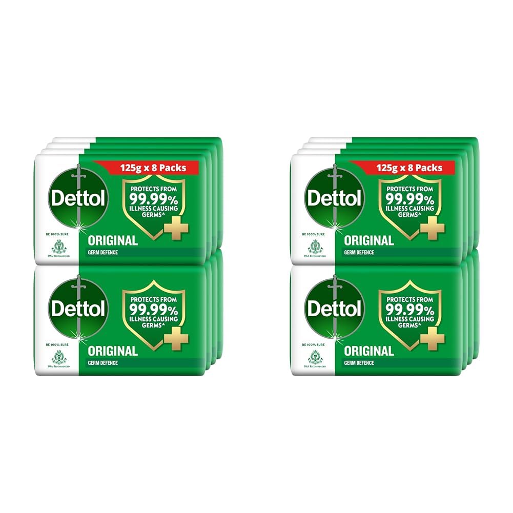 Buy Dettol Original Germ Protection Bathing Soap Bar| Kills 99.99% ...