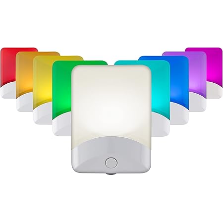 Amazon.com: GE Color-Changing LED Night Light, 2 Pack, Plug-in, Dusk-to ...