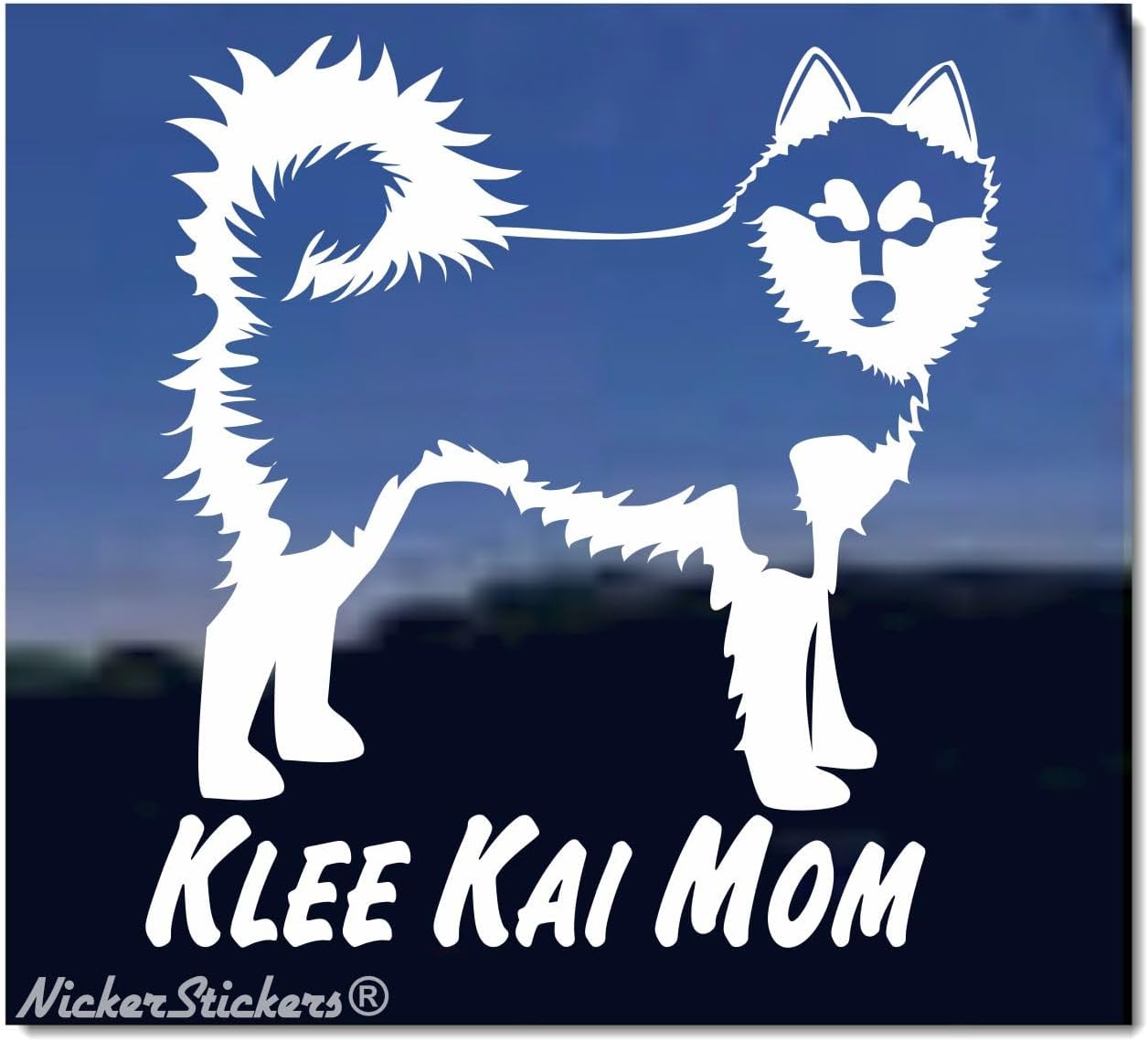 Amazon.com: Klee Kai Mom | NickerStickers® Alaskan Klee Kai Vinyl ...