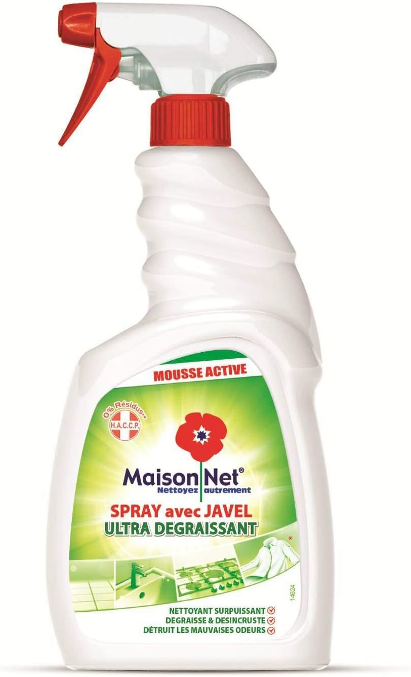 Maison Net Spray Dégraissant Javel : Amazon.fr: Epicerie