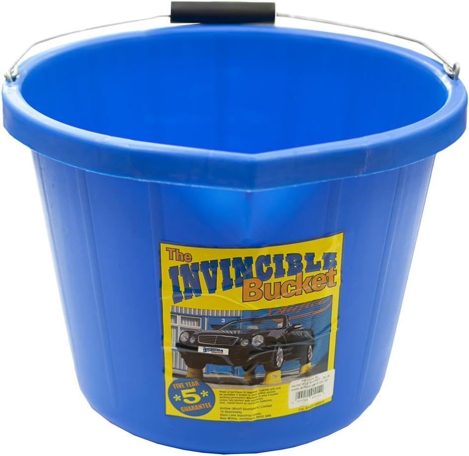 HORLAT Heavy Duty Invincible Builders Bucket Blue 3 Gallon 15 Litre ...