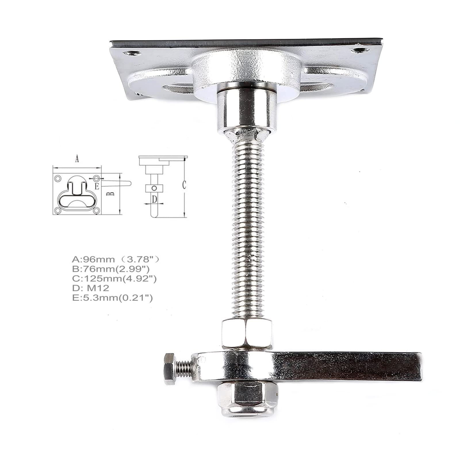 Snapklik.com : Boat Cam Latch Marine Hatch Latches Flush Turning Lock ...
