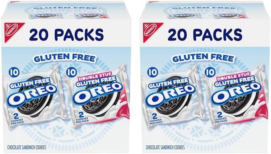 Amazon.com: OREO Gluten Free Original & Double Stuf Chocolate Sandwich Cookies Variety Pack ...