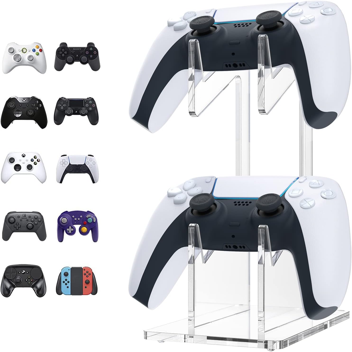 DuringCo Universal Dual Controller Holder - 2 Layer Gamepad Stand ...