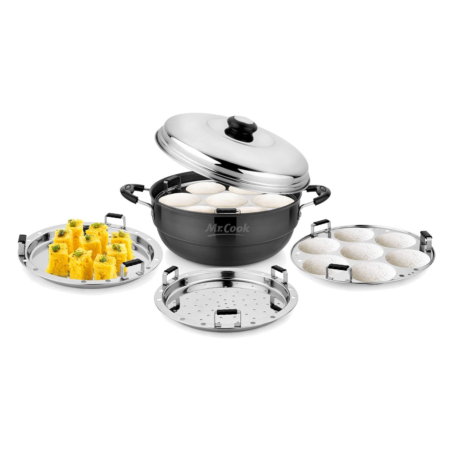 Mr Cook by United Metalik Hard Anodised Multi Purpose kadhai, Aluminium ...
