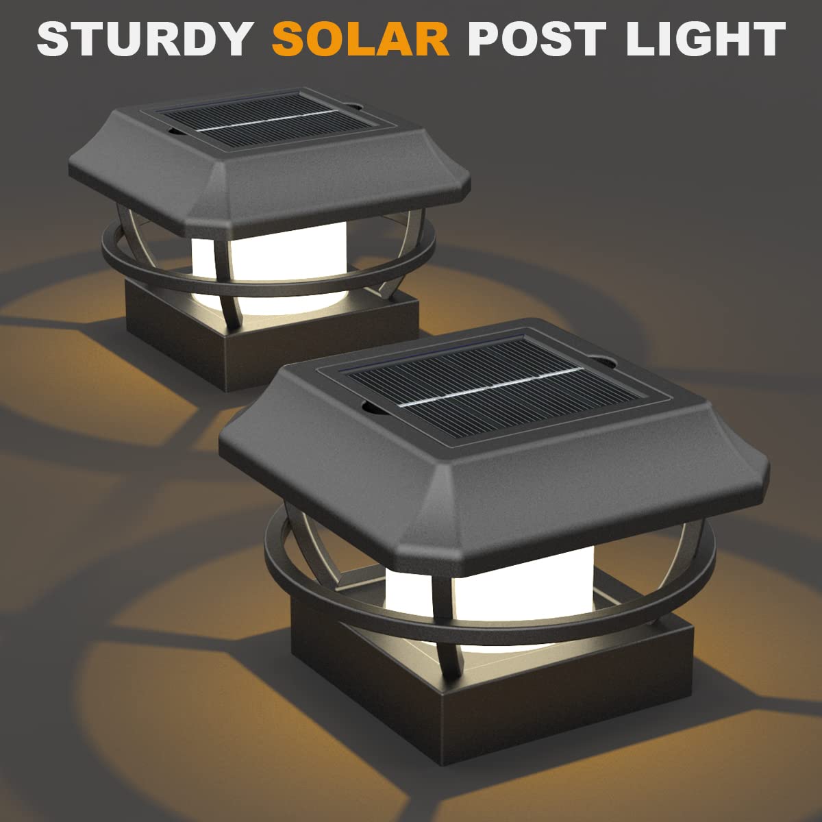 Snapklik.com : Metal Solar Post Lights Outdoor LED Deck Fence Patio Cap ...