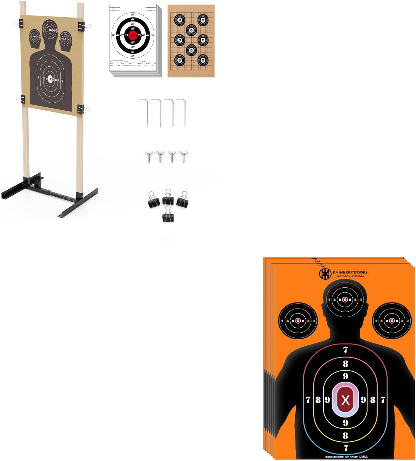Amazon.com : KNINE OUTDOORS Shooting Target Stand for Outdoors, Durable ...