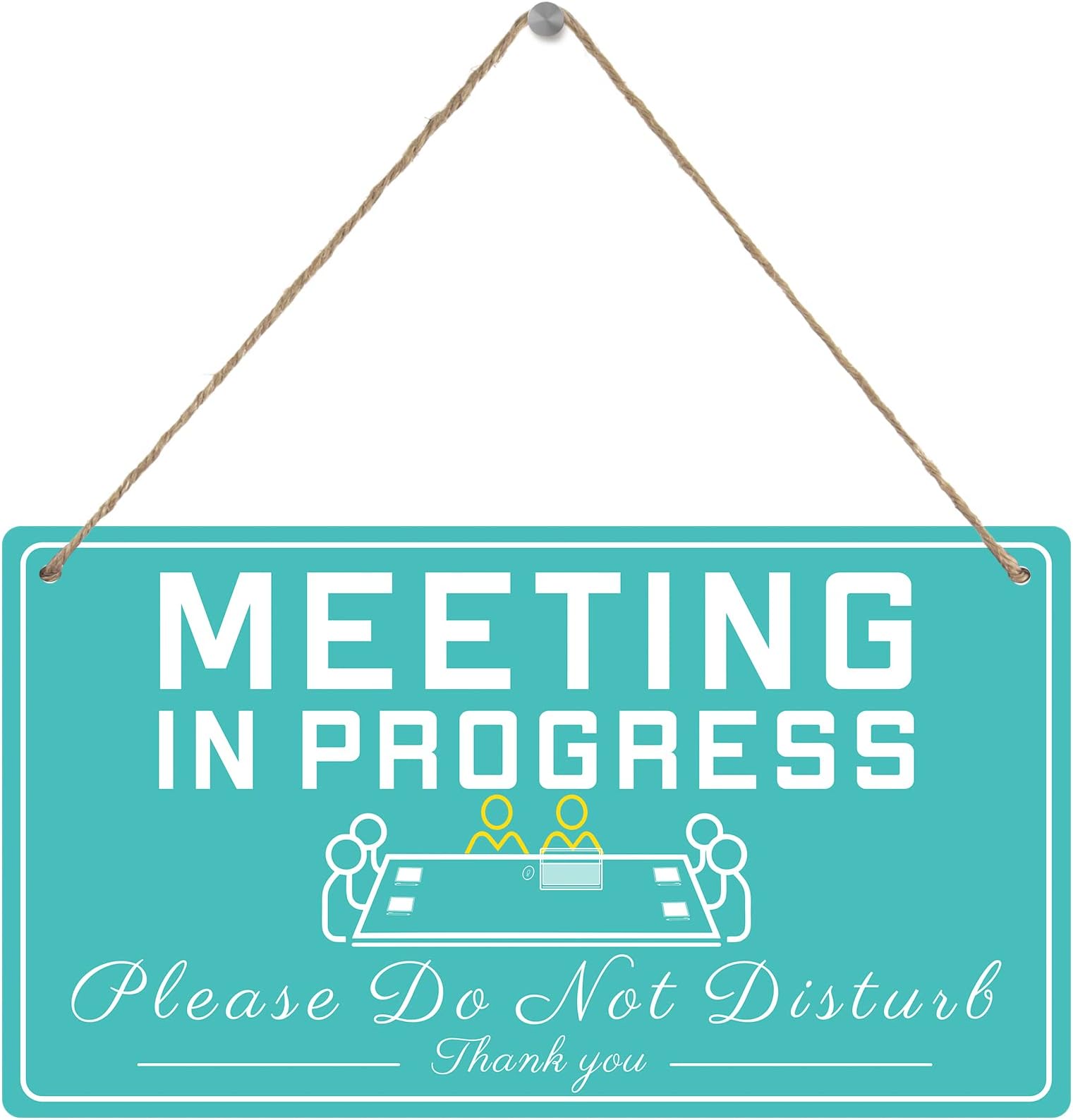 Amazon.com : Vacant/Meeting In Progress Slider Sign, 6" x 1" (Silver ...