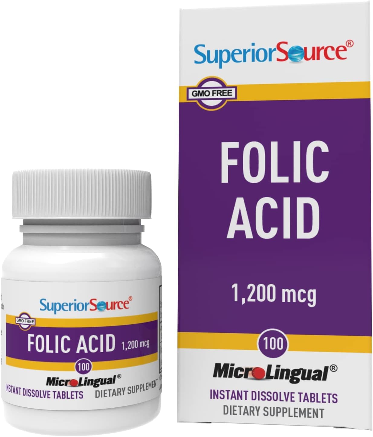Amazon.com: Nutricost Folic Acid for Women (Vitamin B9) 1200 mcg, 120 ...