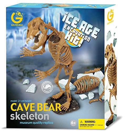 Buy Geoworld Ice Age Excavation Kit - Cave Bear Skeleton by Geoworld ...