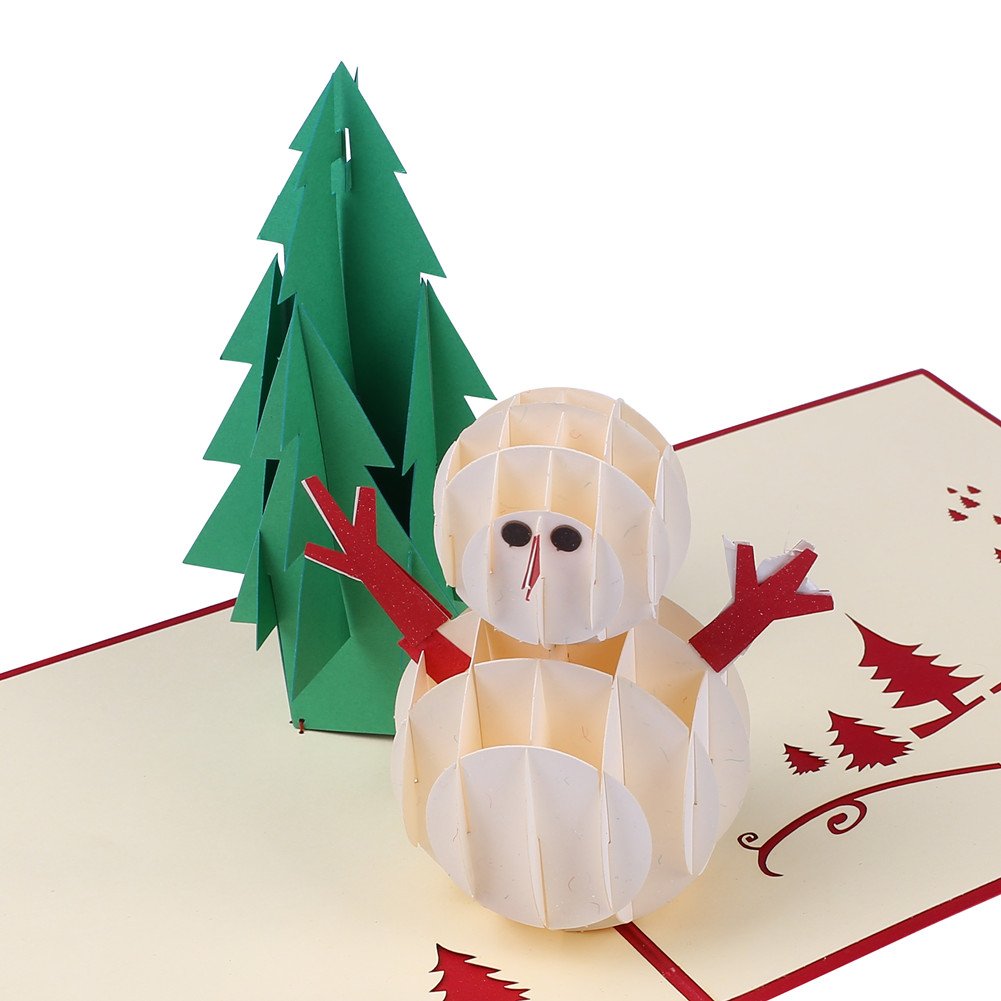 Snapklik.com : 3D Greeting Christmas Cards Papercraft 7 Pack Holiday ...