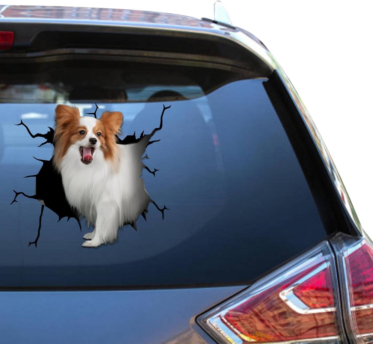 Amazon.com: Papillon Accessories Papillon Dog Decals Fun Waterproof ...