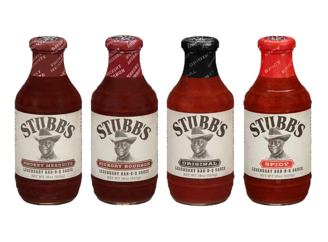 Amazon.com : Stubbs Texas BBQ Sampler 4 Pack Original, Spicy, Smokey ...