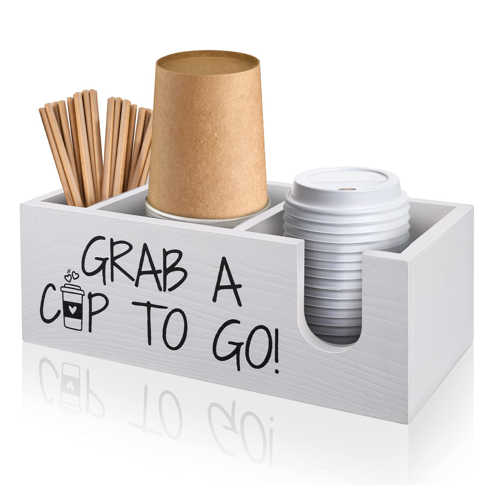 Amazon.com - MISTOD Coffee Station Organizer Rustic Disposable Coffee ...