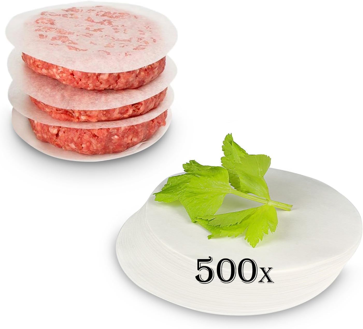 LYSAIMG 4Inch Patty Paper for Burger Press,Non-Stick Hamburger Patty ...