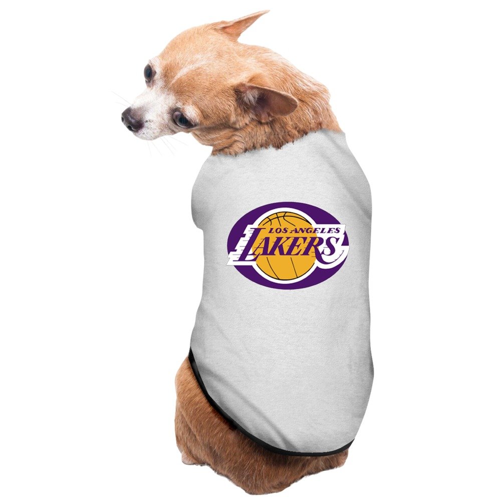 Los Angeles Lakers Full Primary Logo Gray Dog Jackets Soft Dog ...