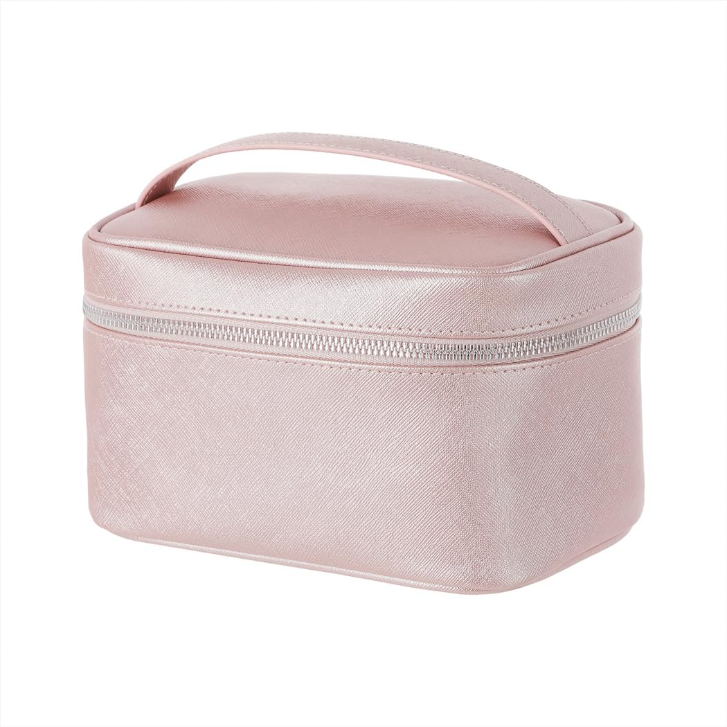 MINISO Cosmetic Pouch for Travel, Pearlized Rectangular Small Box ...