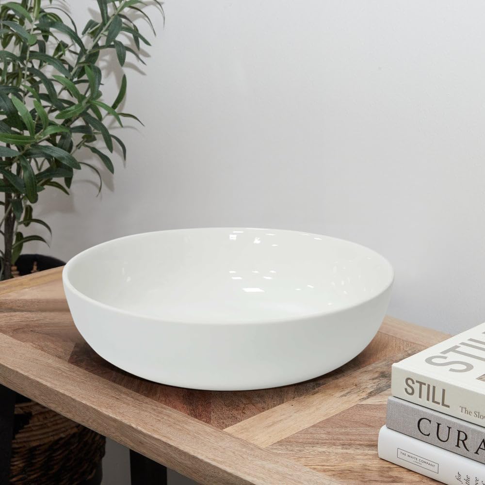 Olly & Rose Oxford Large Ceramic Bowl 26cm Fruit Bowl Salad Bowl ...