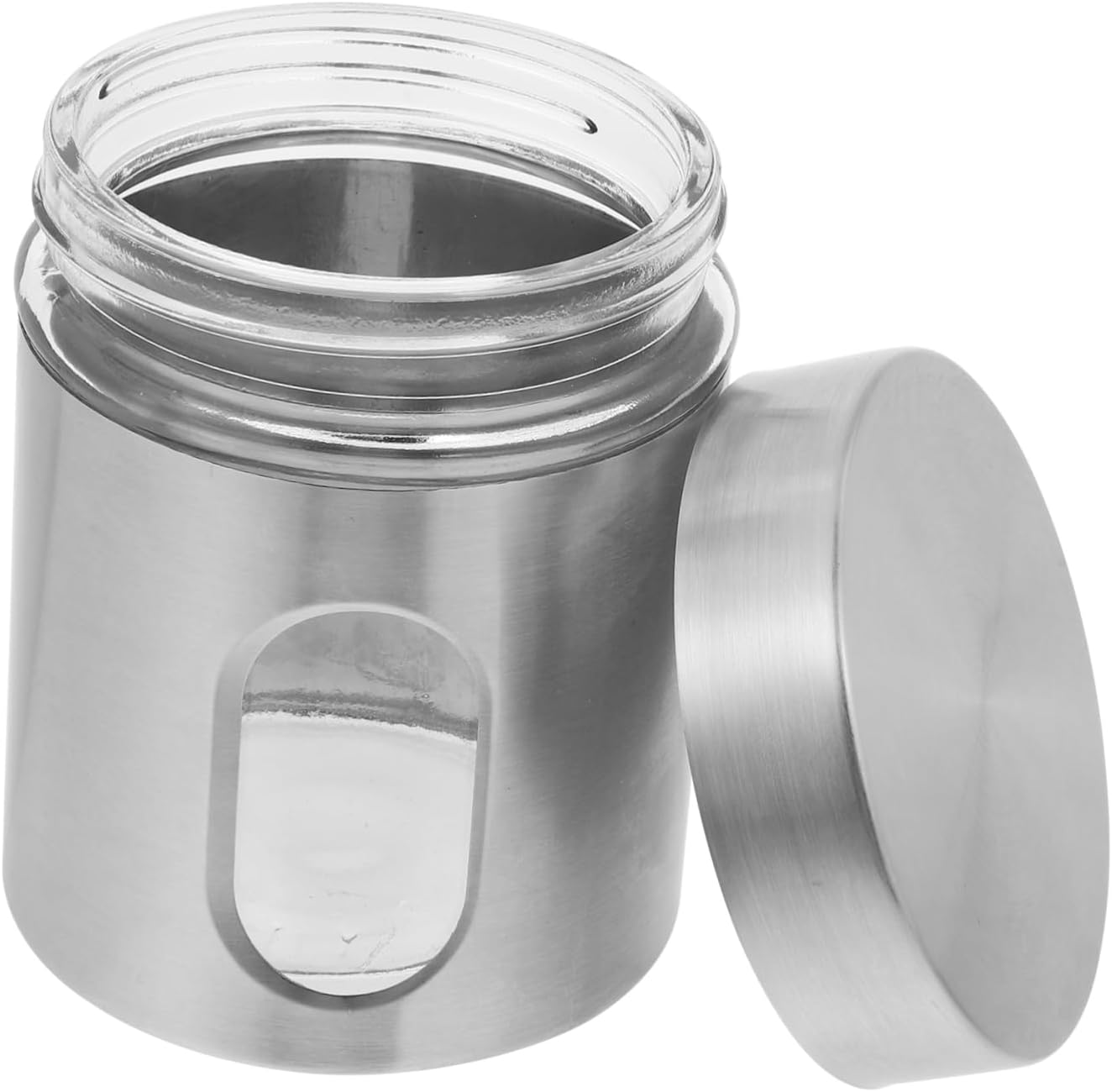Amazon.com: HEMOTON Food Canister with Window 1pc metal food kitchen ...