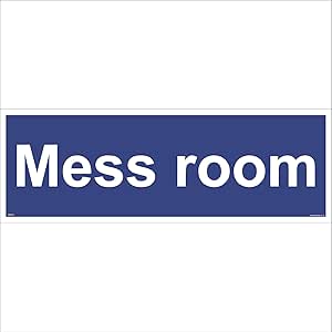 GE028 Mess Room SIGN Door Plaque military officers chow food hall snack ...