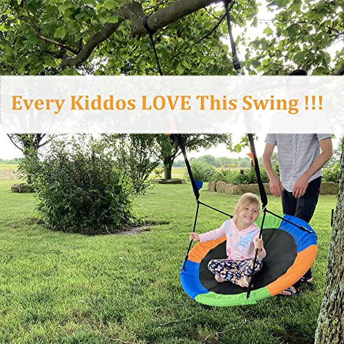 Snapklik.com : Tree Swing Saucer Swing, 40 Inch Round Swing For Kids ...