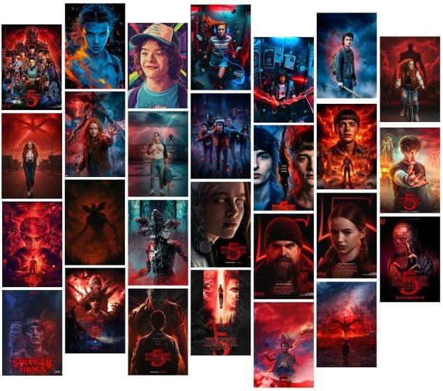 Posters Inc A6 Size Pack Of 27 Stranger Things Wall Art Featuring ...