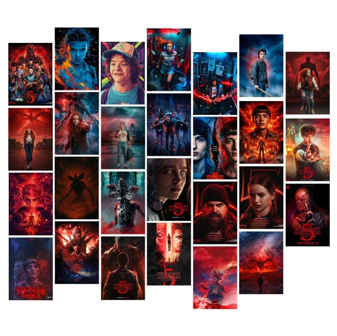 Posters Inc A6 Size Pack Of 27 Stranger Things Wall Art Featuring ...