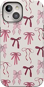 Amazon.com: Casely iPhone 15 Case | Lover Girlie | Pink Bows Coquette | Compatible with MagSafe ...