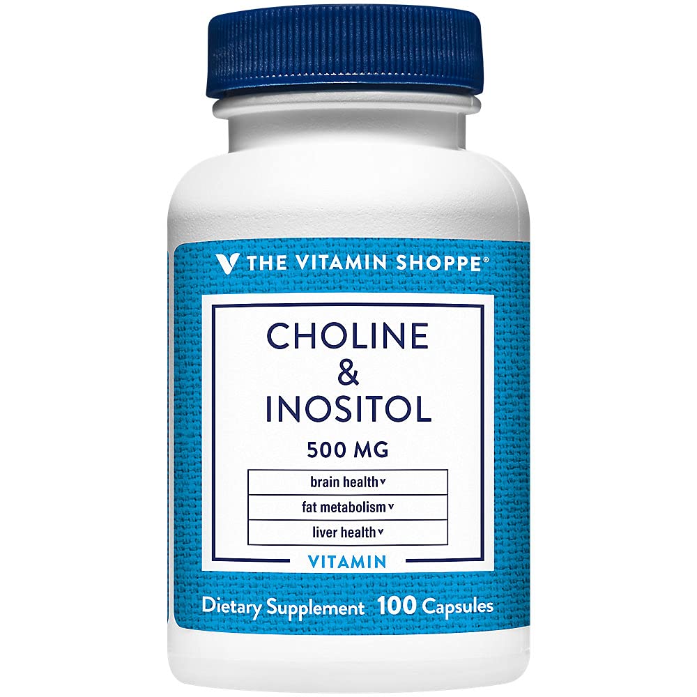 Amazon.com: The Vitamin Shoppe Choline & Inositol 500MG, Once Daily ...