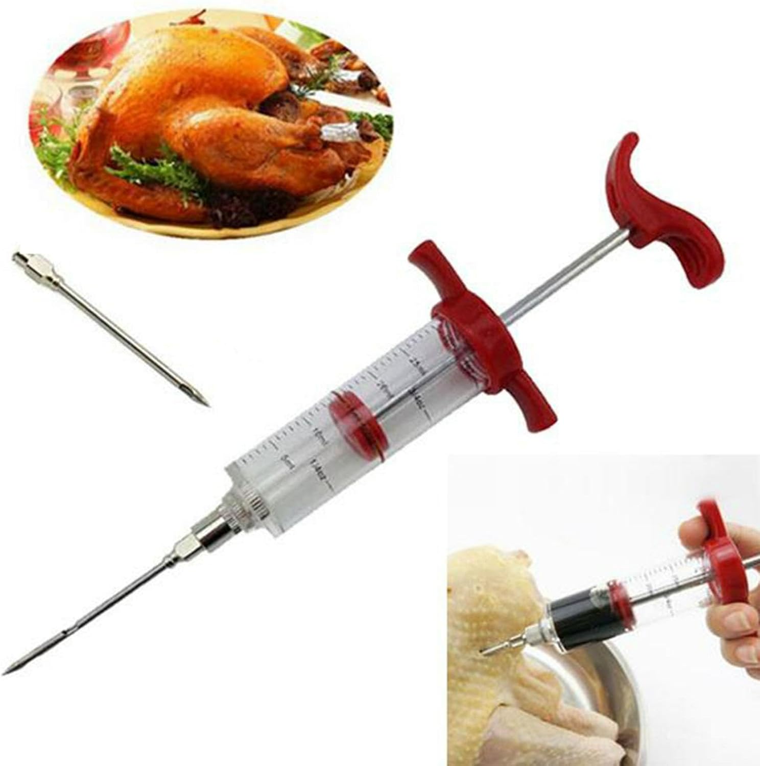 Amazon.com: Meat Injector Syringes, Marinade Flavor Injector Needles ...