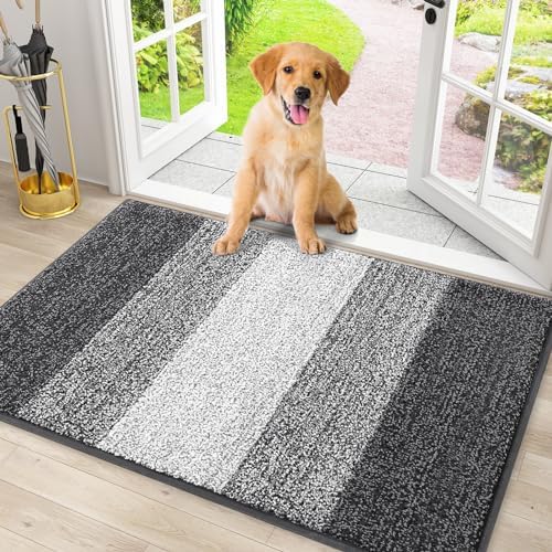 Amazon.com: Smiry Dog Door Mat for Muddy Paws, Absorbs Moisture and ...