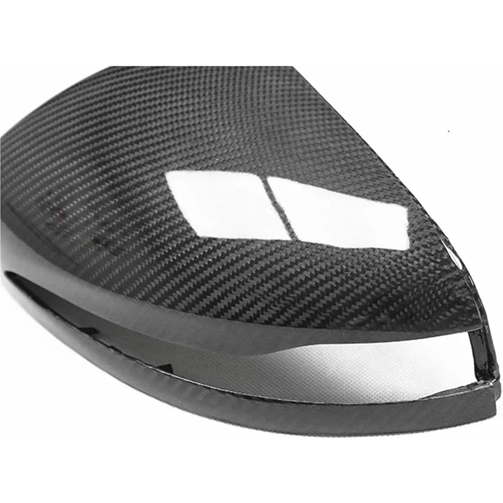 $16/mo - Finance 2PCS Carbon Fiber Mirror Cap Reverse Shell Cover Rear View Clip On Compatible ...