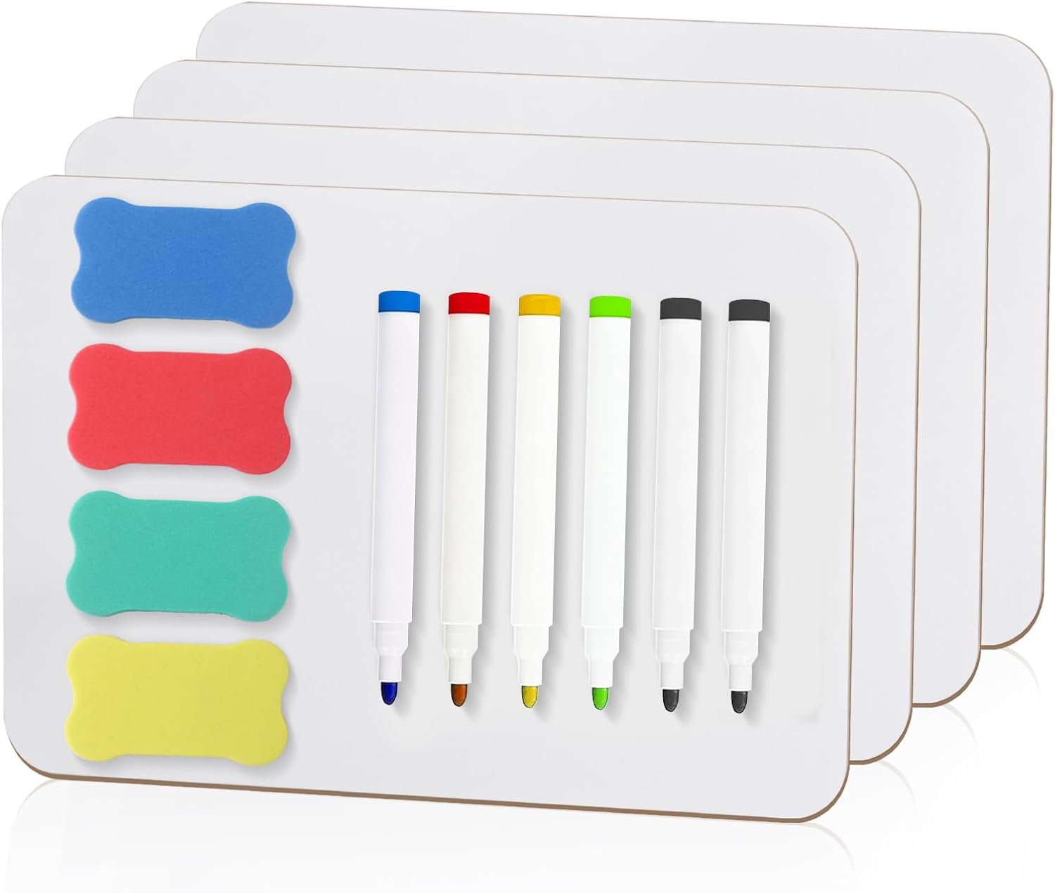 4 Pcs Small Whiteboard, 8.2x11.8 Inch A4 Mini Whiteboards, Mini ...