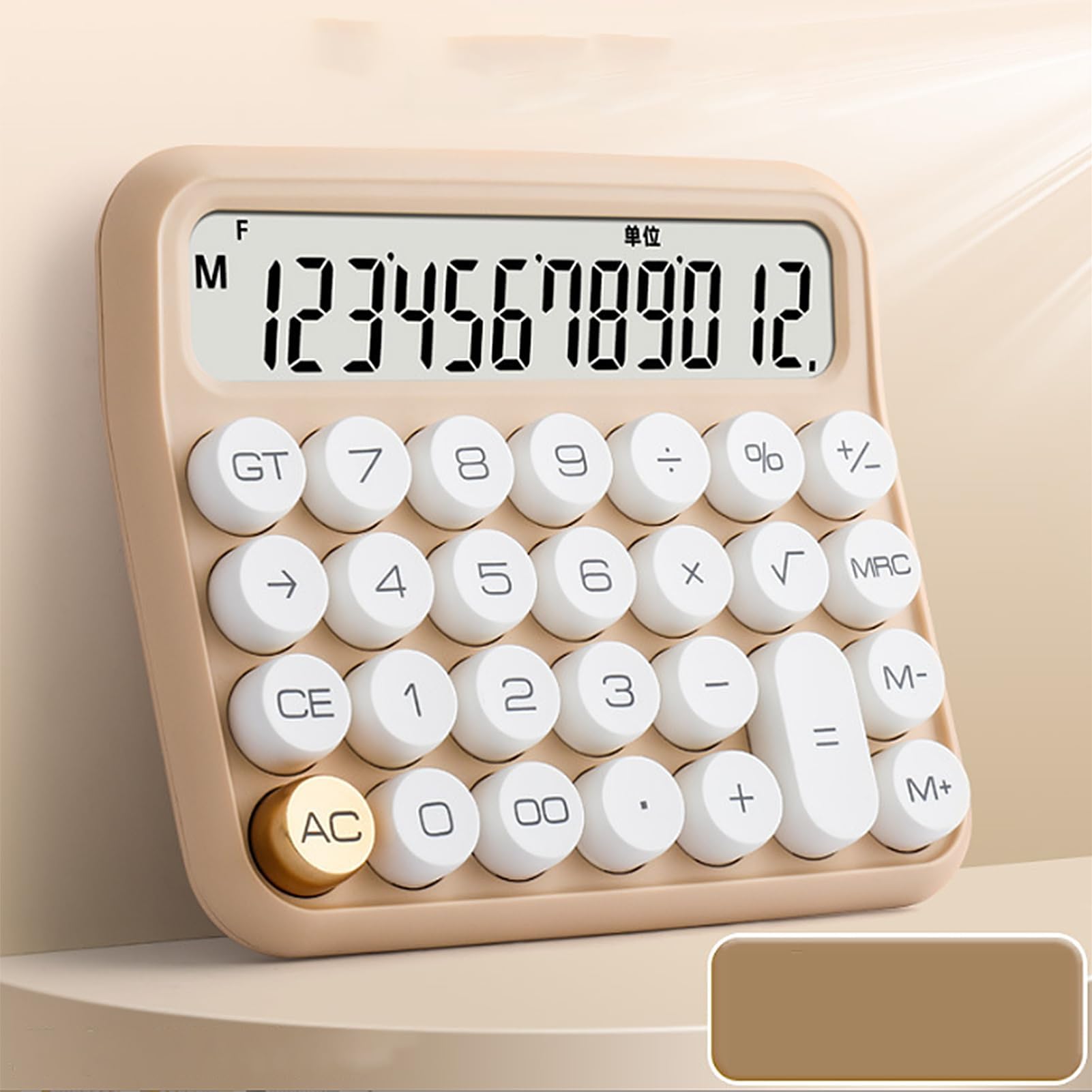 Calculadora de Escritorio, Calculadora Mecánica con Botones Grandes de ...