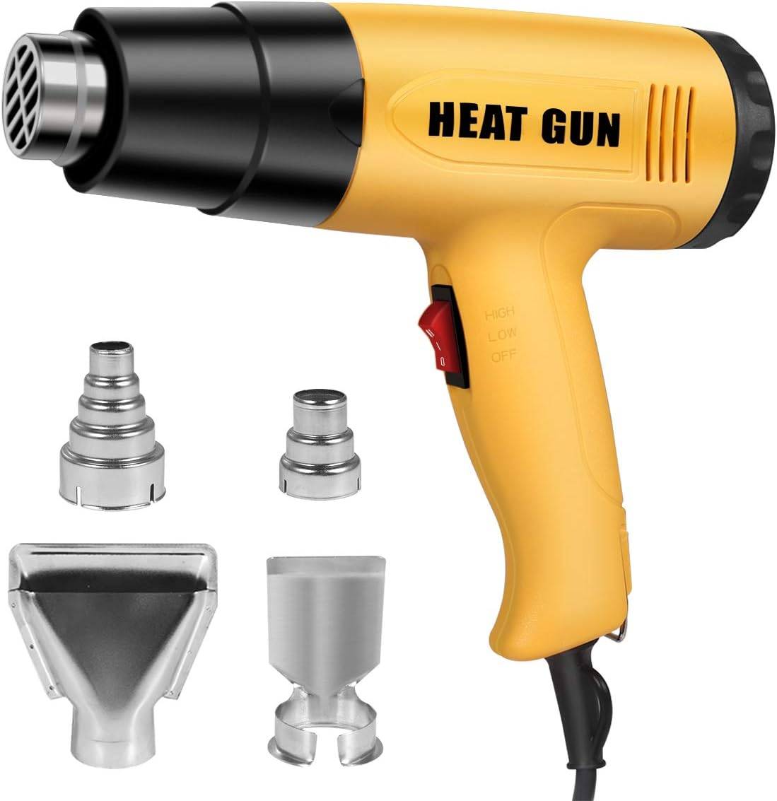 Amazon.com: SimileLine Heat Gun, 1600W Heavy Duty Hot Air Gun Kit with ...