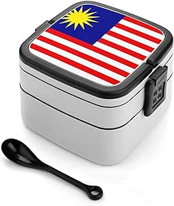 Malaysia Flag Malaysian 2 Stackable Lunch Box bento boxes Salad ...
