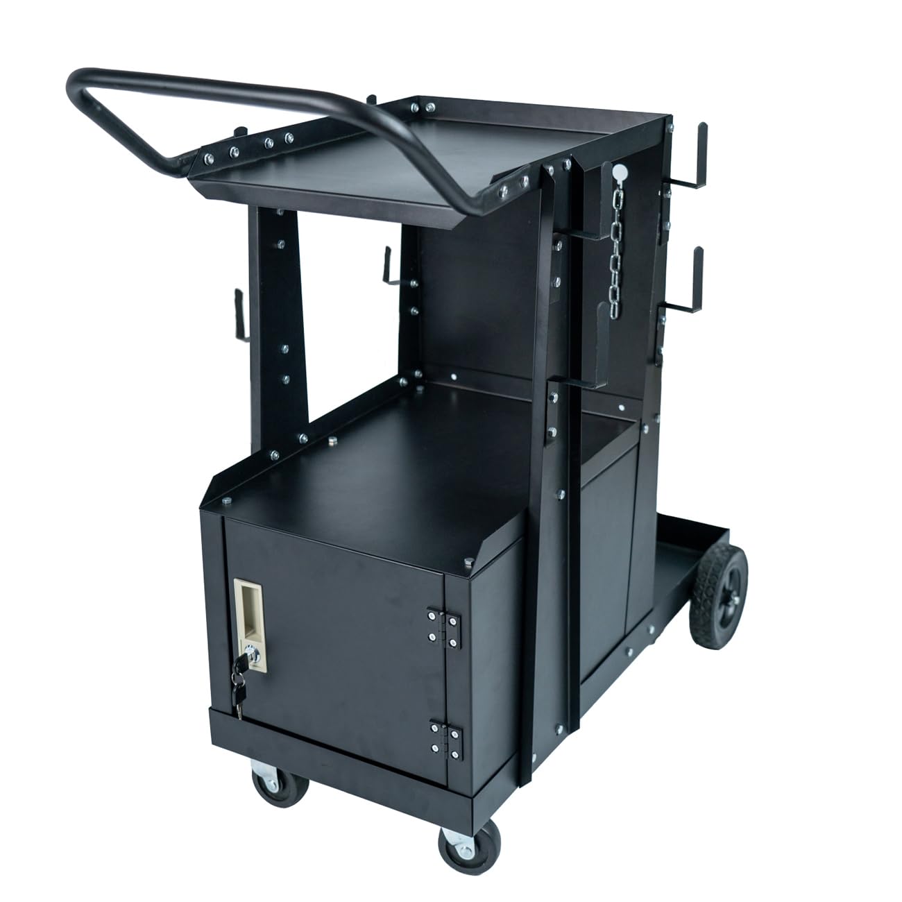 Amazon.com: biosp Heavy Duty 2-Tier Welding Cart with Upgraded 360 ...