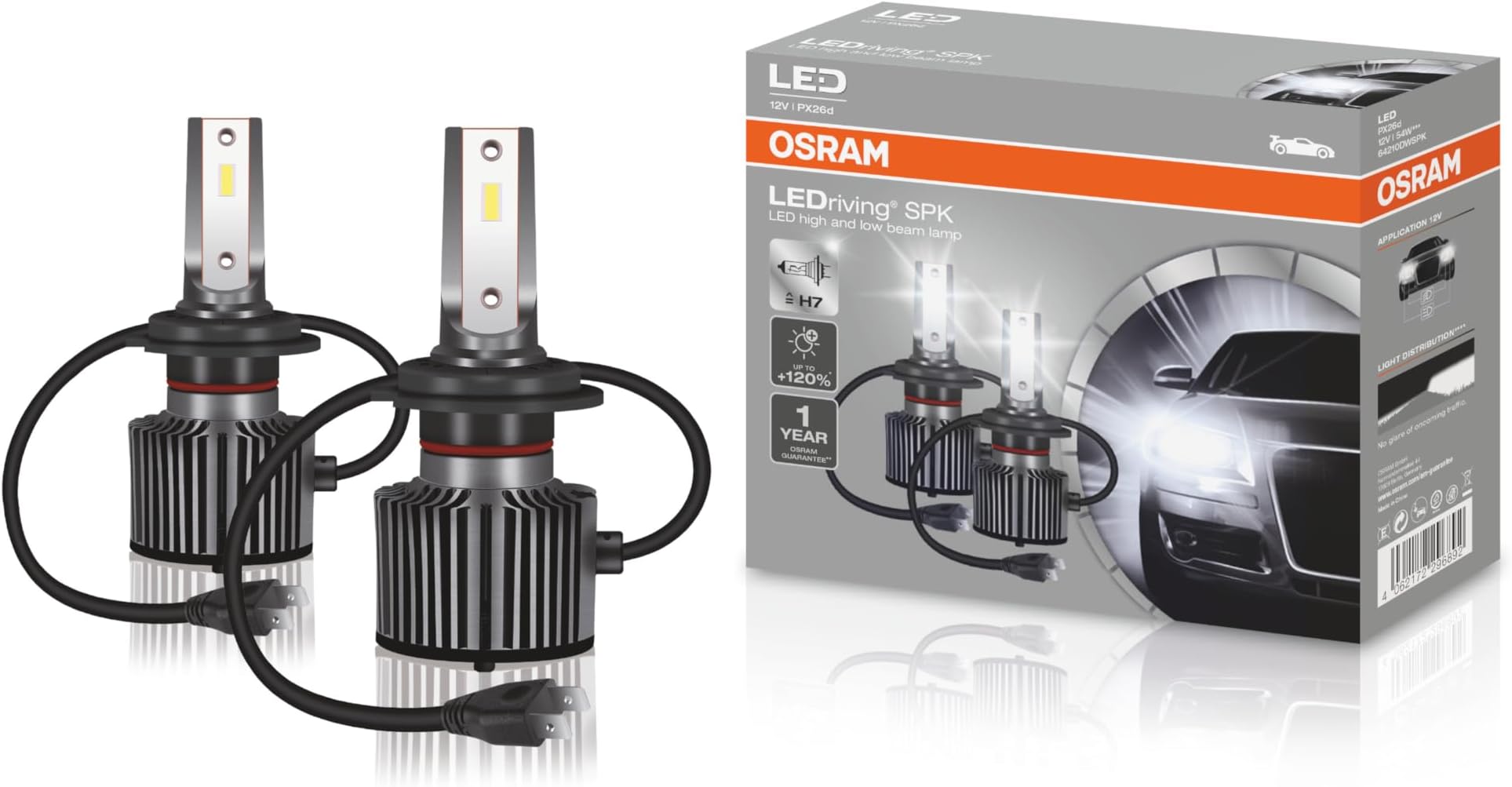 OSRAM HB3/HB4 LEDriving High and Low Beam Lamps for Cars with 12V ...