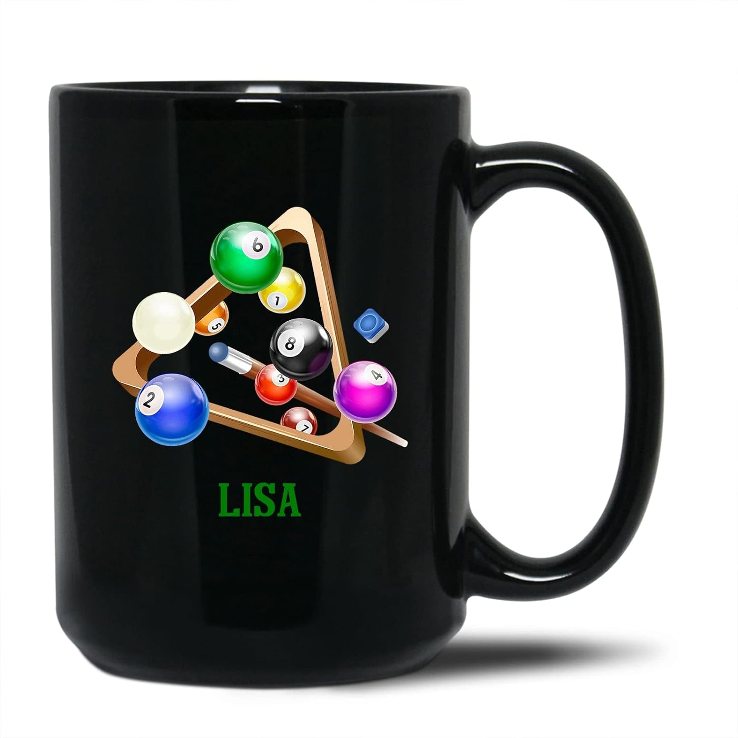 Amazon.com: Personalized Billiards Mug, Billiards Coffee Cup, Custom ...