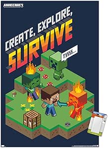 Amazon.com: Trends International Minecraft - Create, Explore, Survive 2 ...