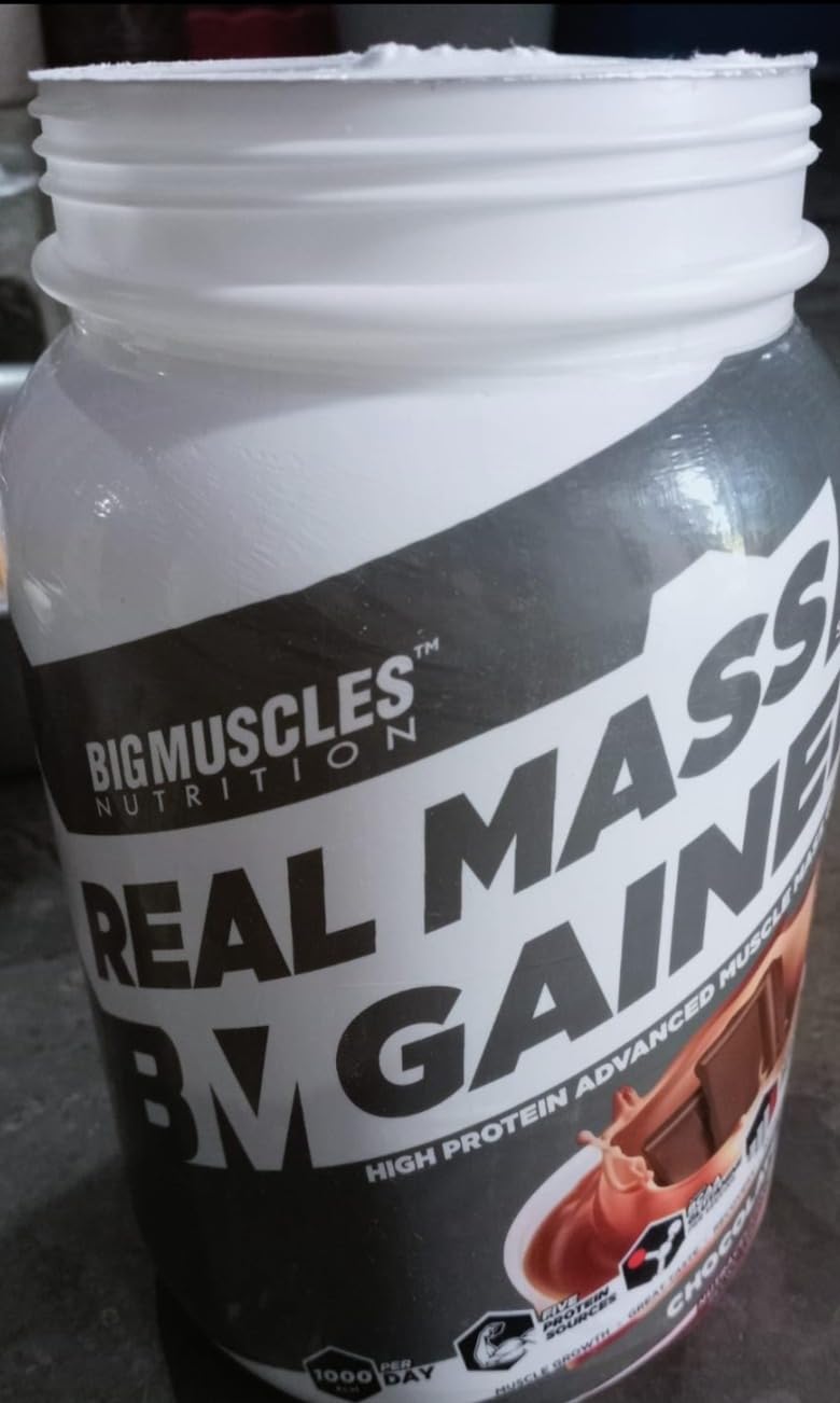 Bigmuscles Nutrition Real Mass Gainer [3Kg, Chocolate] | Lean Whey ...