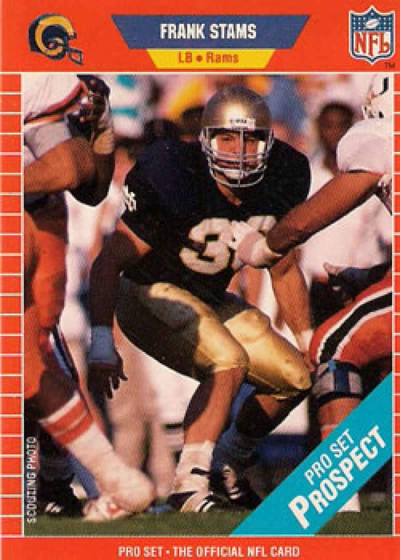 Amazon.com: Football NFL 1989 Pro Set #528 Frank Stams #528 NM RC ...
