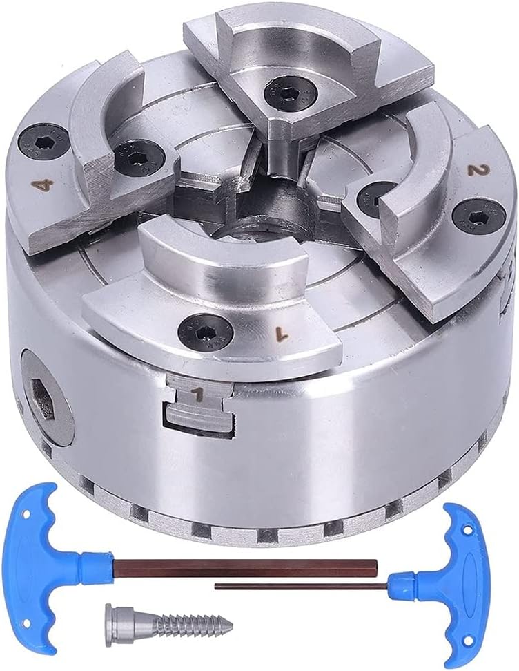 SPORTARC Lathe Chuck Jaw Chuck M33 Chuck 4 Jaws Lathe Chuck Self ...