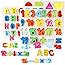 Amazon.com: Big Alphabet, Numbers, and Shapes Puzzles, 3-in-1 Wooden ...