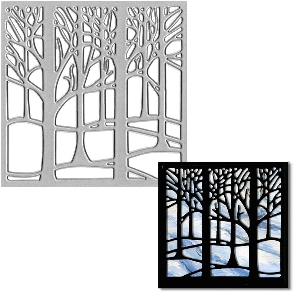 Amazon.com : Metal Trees Frame Cutting Dies for Card Making, Trees ...