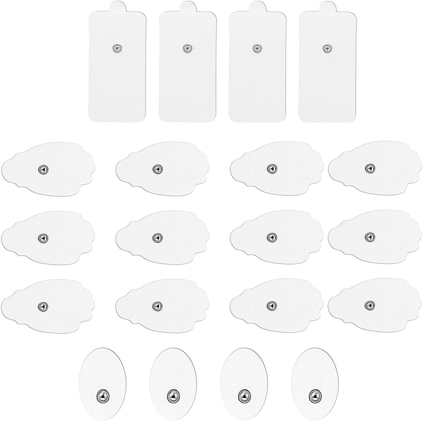 Tens Electrodes Pads Reusable Self-Adhesive Replacement Massage Pads ...