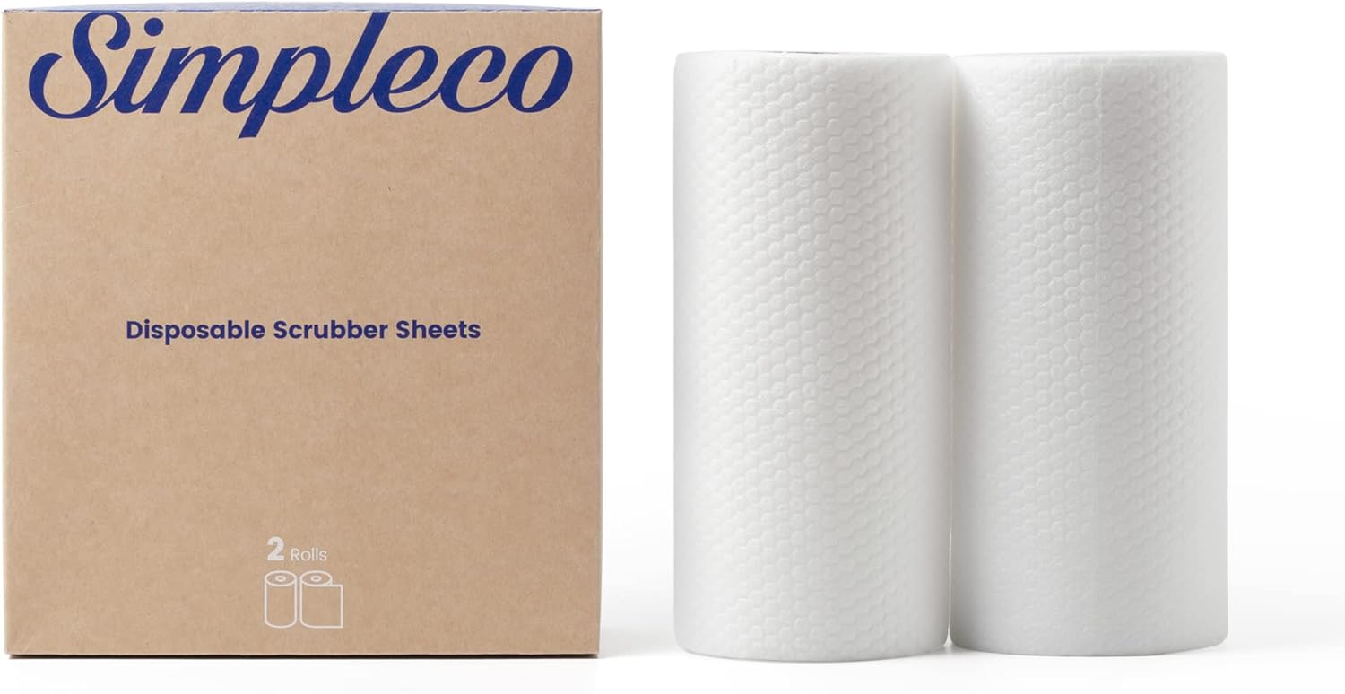 Amazon.com: Simpleco Roll Type Dish Sponge Scrubber Sheets – Plant ...