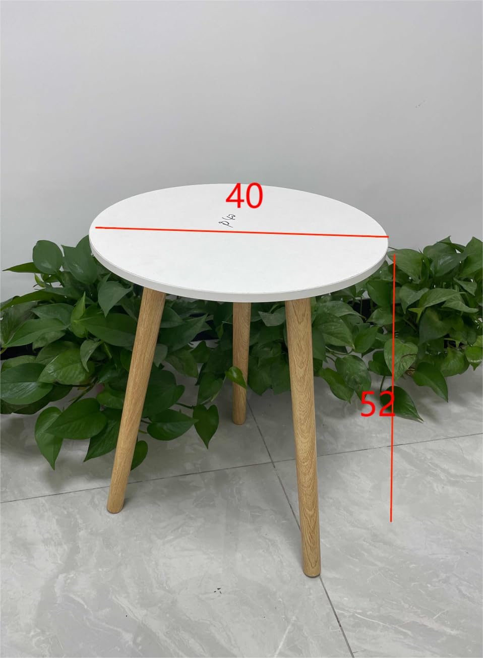 Amazon.com: Fixwal Round Side Table, Small White End Table for Living ...