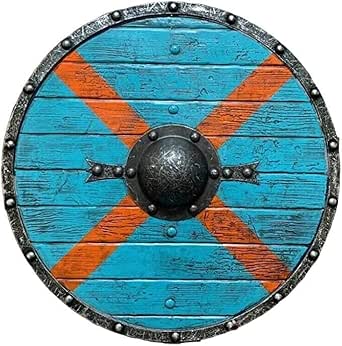 24" Medieval Viking Wooden Authentic Rollo Battle-Worn Multicolor ...