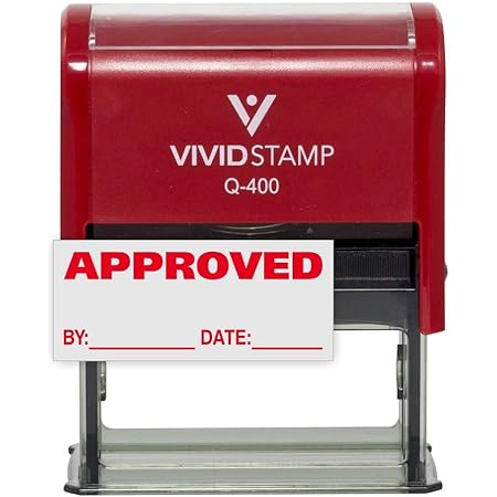 Amazon.com : MaxMark Heavy Duty Style Date Stamp with Approved self ...